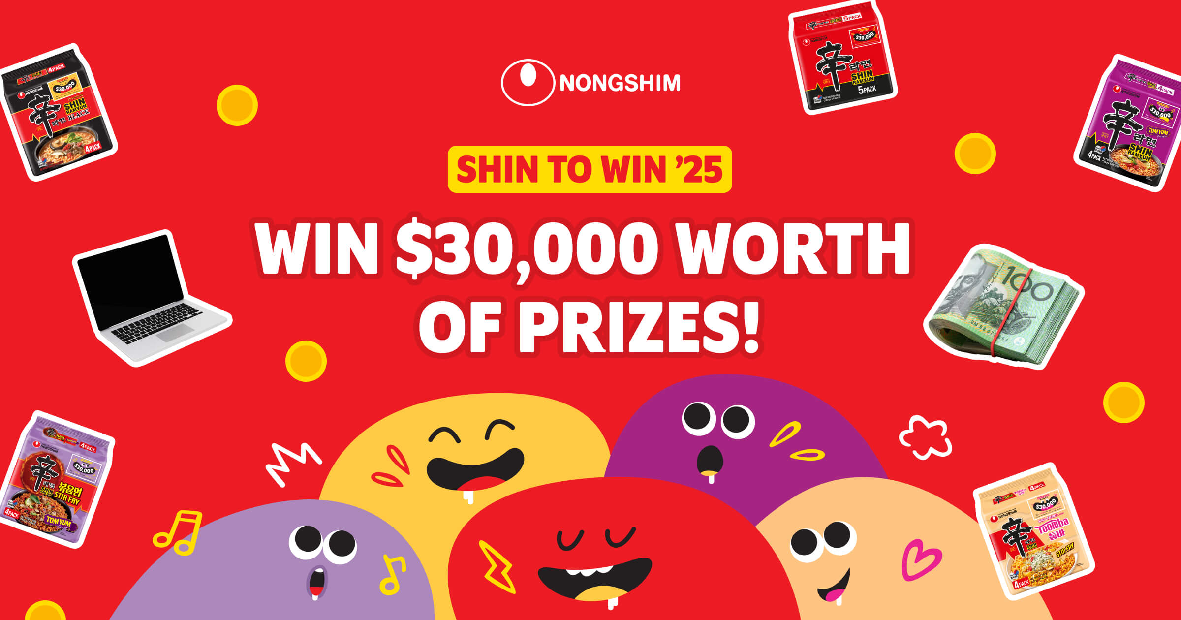 Nongshim - Shin To Win 2025 - $30,000 worth of prizes!